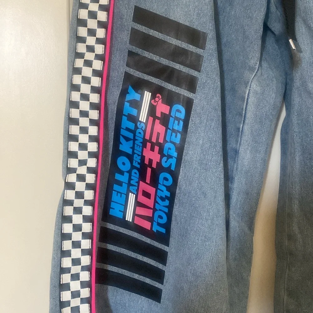 Hot Topic | Jeans | Hello Kitty And Friends Racing Team Wide Leg Jeans ...